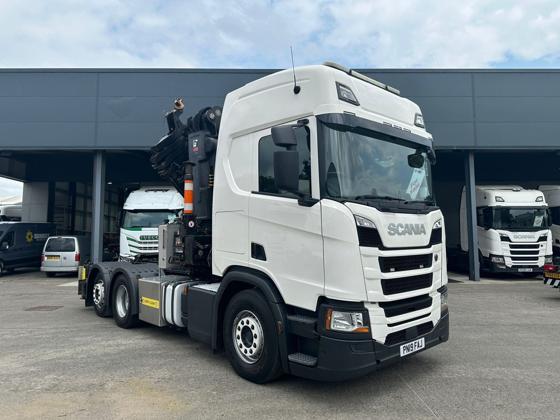 2019 19 Plate SCANIA R450 Artic 65T Crane - PN19FAJ - Smithbros