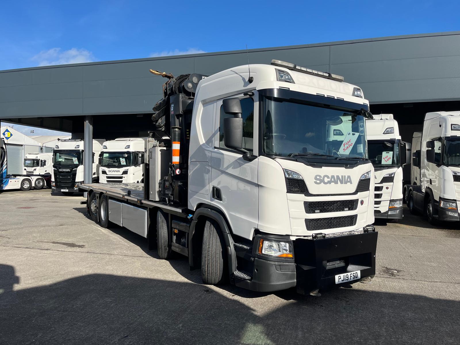 2019 19 Plate SCANIA R450 Rigid 858 Hiab 8x2- PJ19FSD - Smithbros